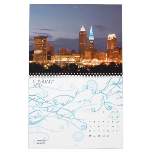 Cleveland Ohio Skyline Calendar | Zazzle