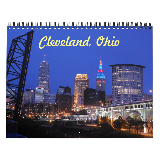 Cleveland Ohio Skyline Calendar | Zazzle