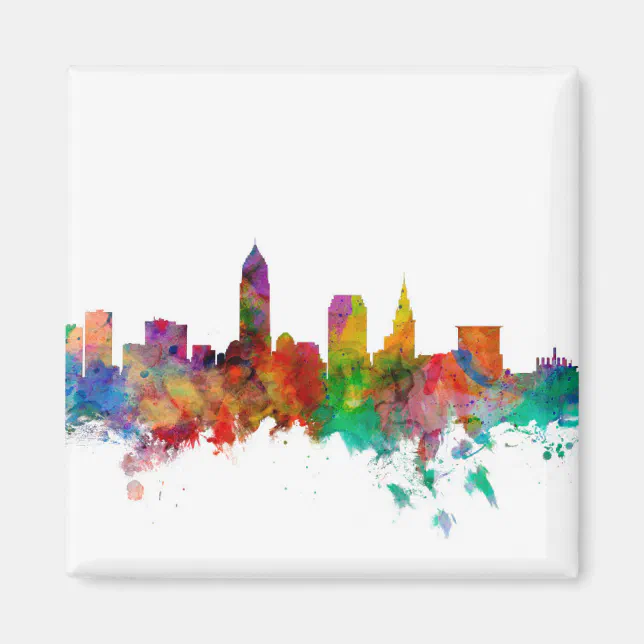 Cleveland Ohio Skyline Magnet | Zazzle
