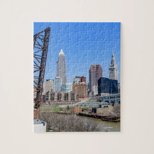 Cleveland Skyline Jigsaw Puzzle | Zazzle