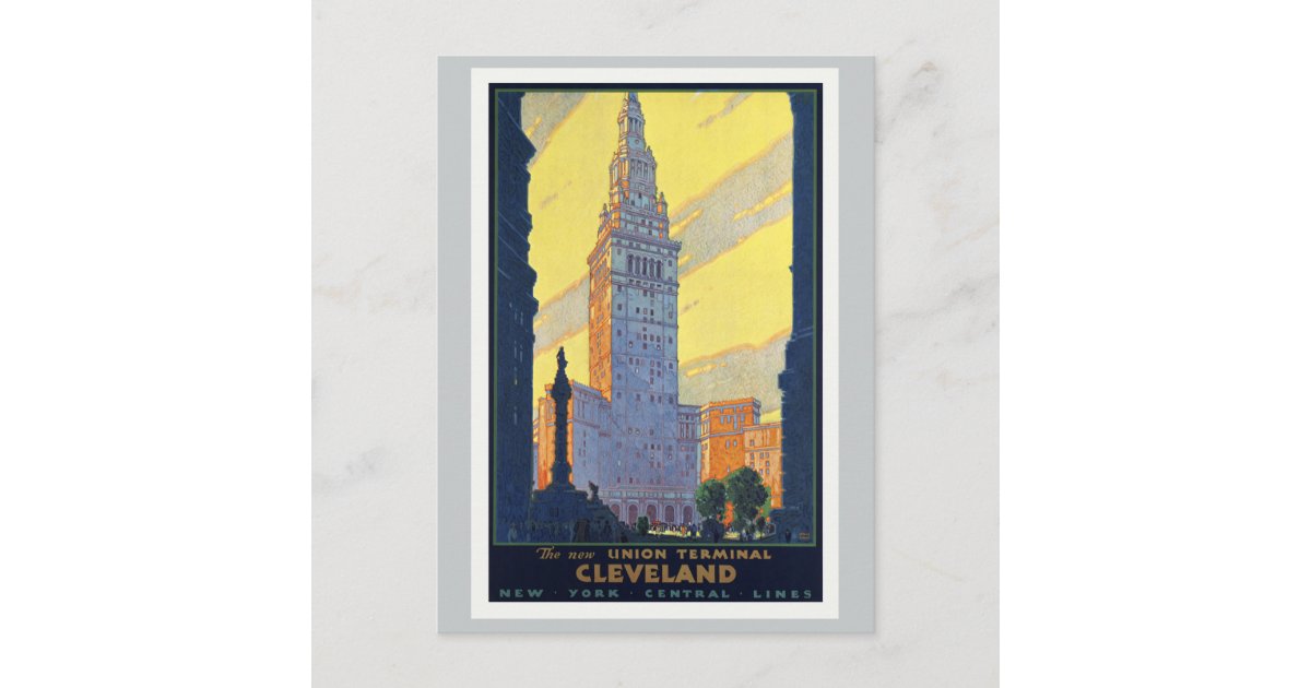 Cleveland The New Union Terminal Vintage Postcard | Zazzle