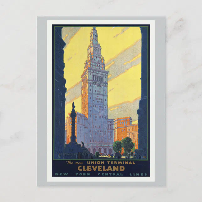 Cleveland The New Union Terminal Vintage Postcard | Zazzle