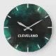 Cleveland Time Zone Newsroom Wall Large Clock | Zazzle