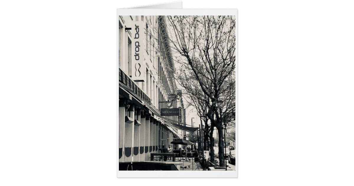 "Cleveland Warehouse District Street Scene" card | Zazzle