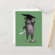 Clever Graduation Rat Announcement Postcard | Zazzle