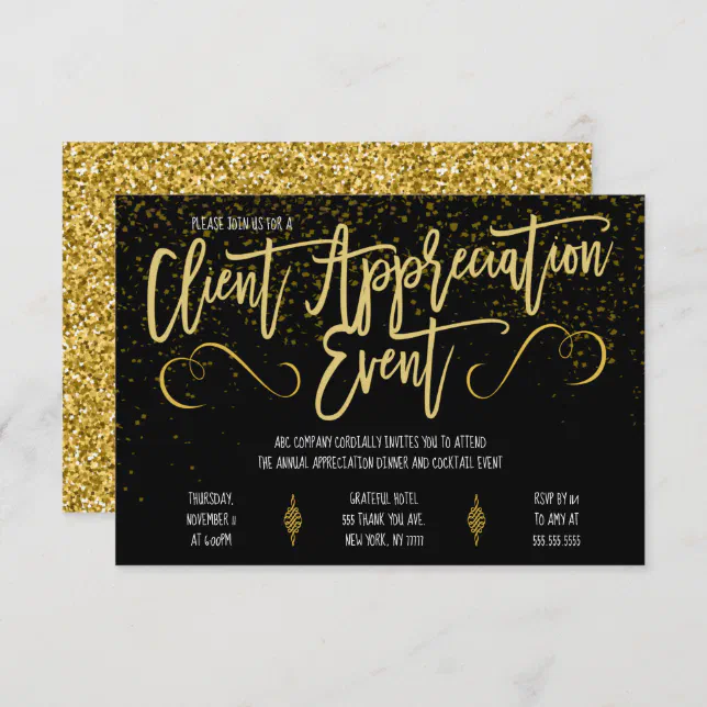 Client Appreciation Event Invitation | Zazzle
