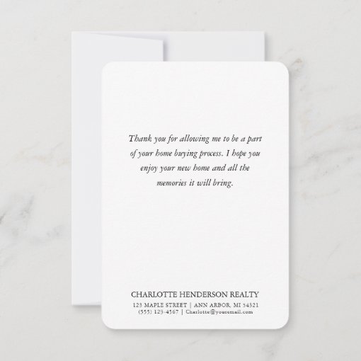 Client Congratulations New Home Brown Paint Chip Note Card | Zazzle