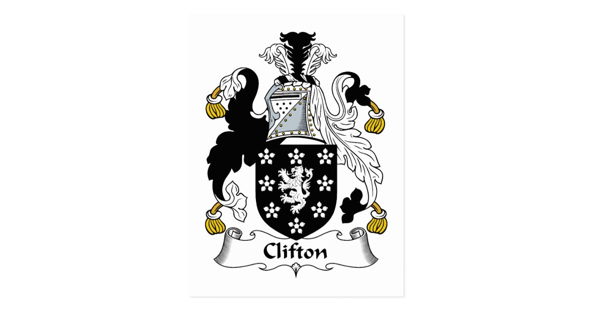 Clifton Family Crest Postcard | Zazzle.com