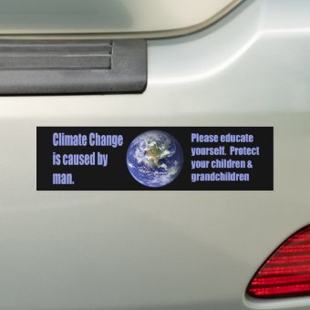 Climate Change Bumper Sticker | Zazzle