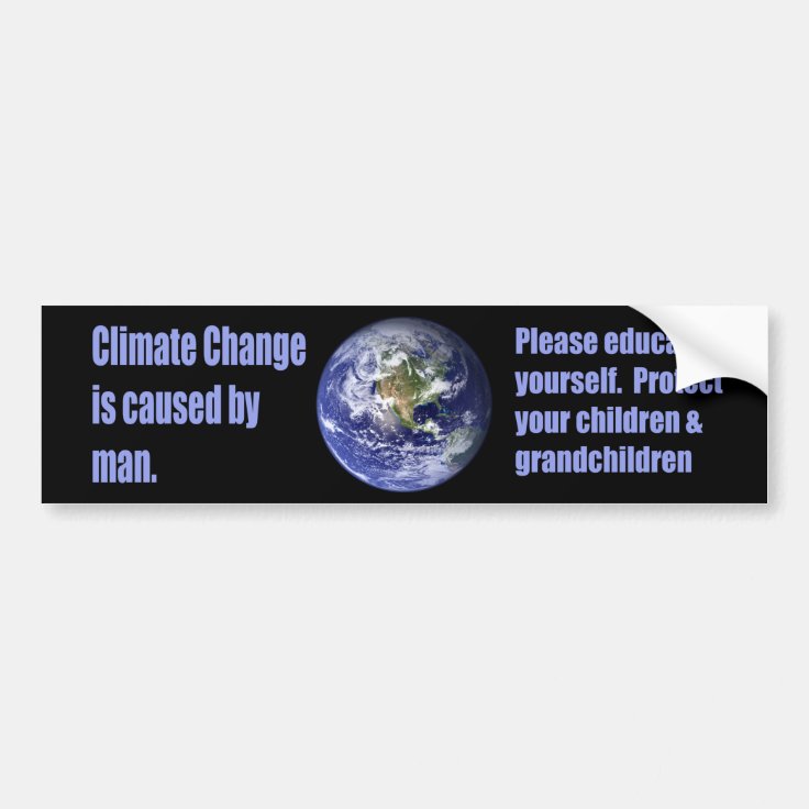 Climate Change Bumper Sticker | Zazzle