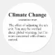 Climate Change Definition Classic Round Sticker | Zazzle