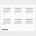 Climate Change Definition Classic Round Sticker | Zazzle