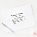 Climate Change Definition Classic Round Sticker | Zazzle