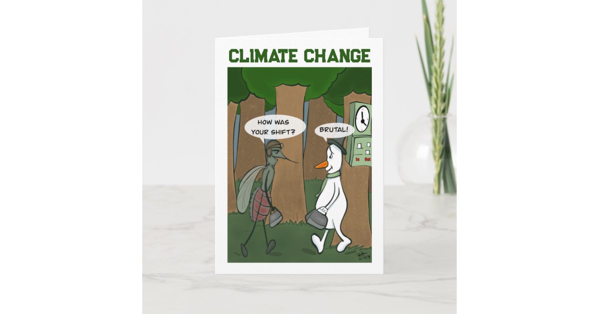Climate Change Folded Greeting Card | Zazzle
