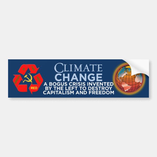 Climate Change-Green Is The New Red Bumper Sticker | Zazzle.com