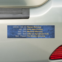 Climate change history bumper sticker | Zazzle