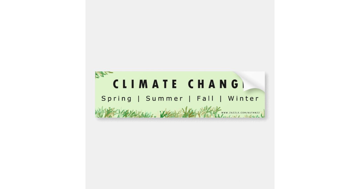 Climate Change Hoax Bumper Sticker | Zazzle