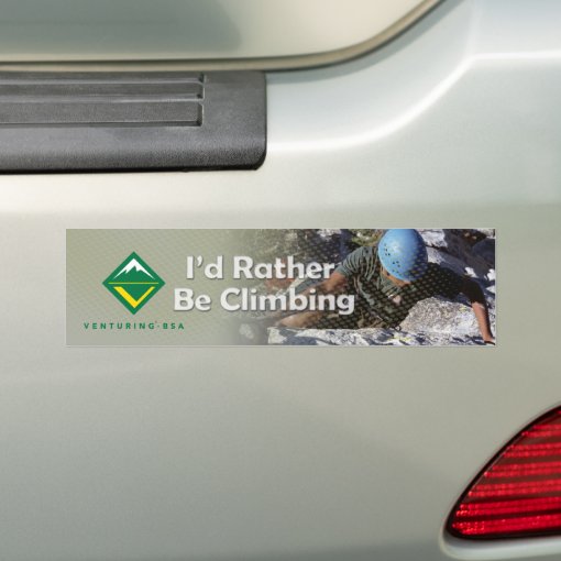 Climbing Bumper Sticker | Zazzle