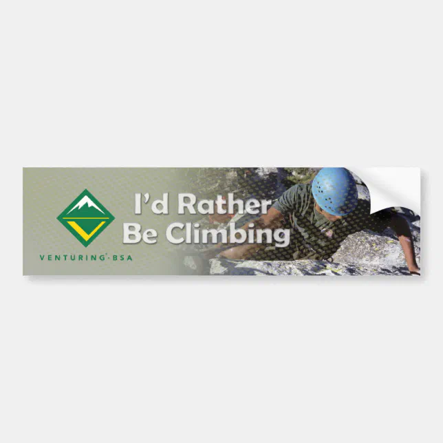 Climbing Bumper Sticker | Zazzle