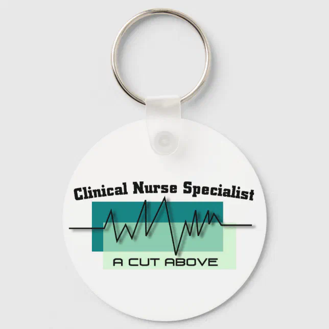 Clinical Nurse Specialist CNS Logo Keychain | Zazzle