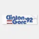 Clinton GORE 1992 Bumper Sticker | Zazzle