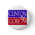 Clinton Gore 96 Distressed Design Button | Zazzle