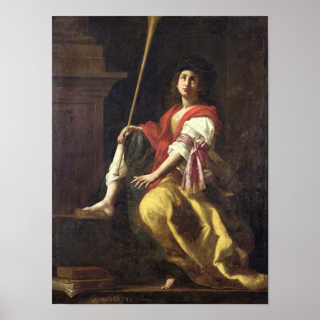 Clio, Muse of History, 1624 Poster | Zazzle