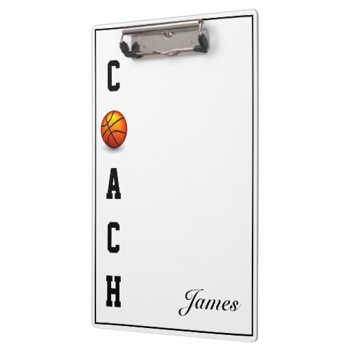 Clipboard-Basketball Coach Clipboard | Zazzle
