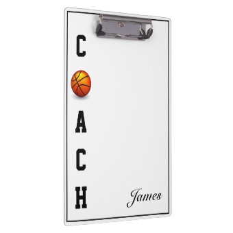 Clipboard-Basketball Coach Clipboard | Zazzle