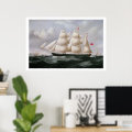 Clipper Barque 'Procymatia' off Dover (oil on canv Poster | Zazzle