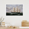 Clipper Barque 'Procymatia' off Dover (oil on canv Poster | Zazzle