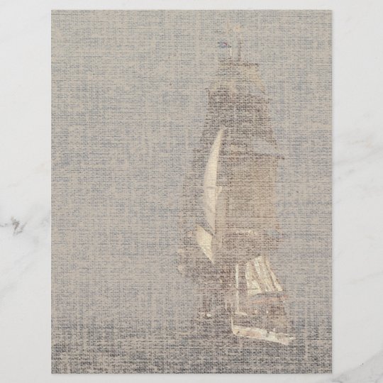 Clipper Sailing Ship Letterhead | Zazzle.com