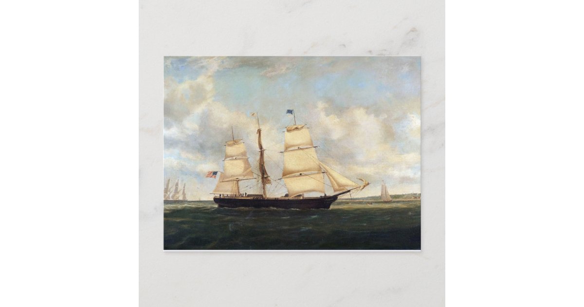 Clipper ship Horatio 19th century Postcard | Zazzle