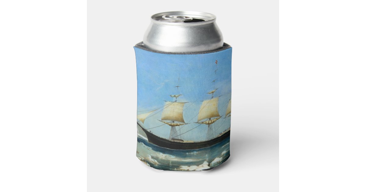 Clipper Ship Red Jacket 1854 Can Cooler | Zazzle