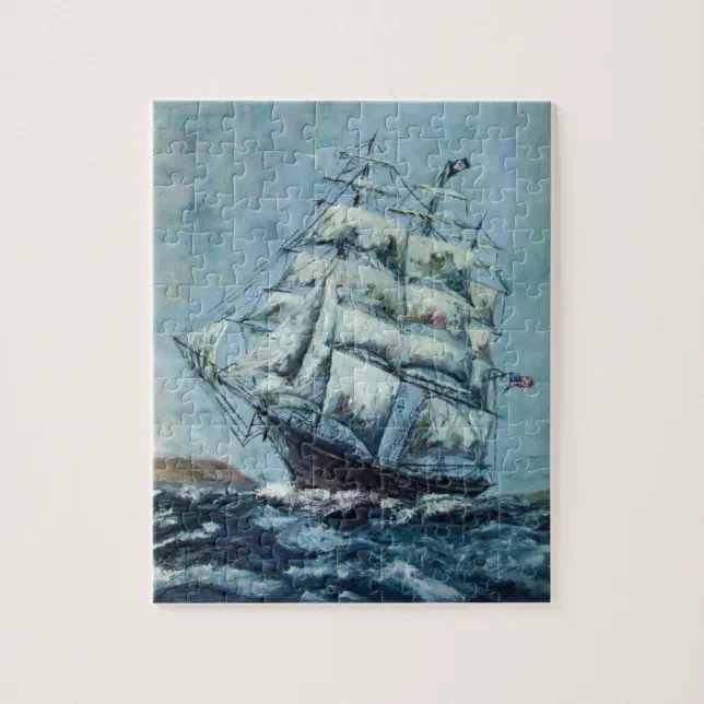 Clipper Ship Western Shore Jigsaw Puzzle | Zazzle