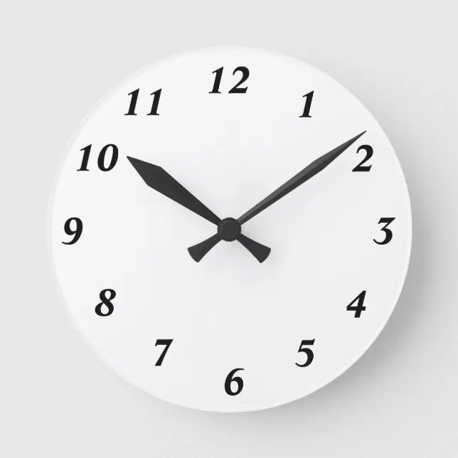 clock 12 numbers template | Zazzle