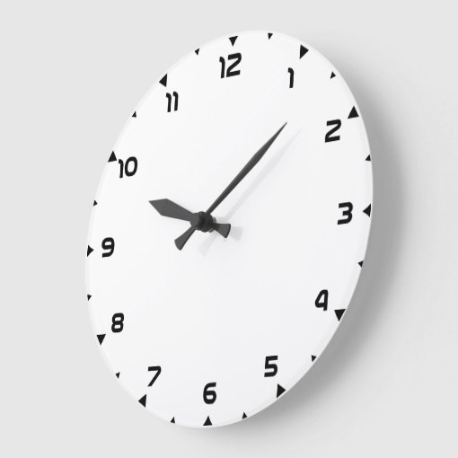Clock 12h template create your own wall clock-face | Zazzle