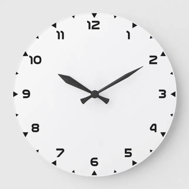 Clock 12h template create your own wall clock-face | Zazzle
