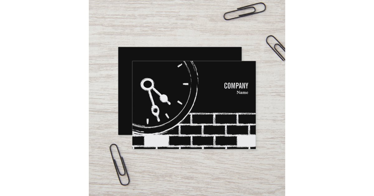 Clock Business Card | Zazzle