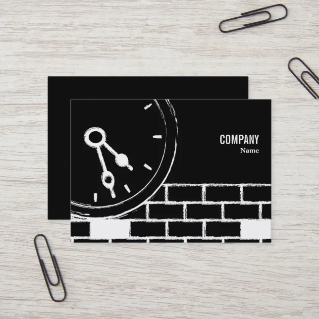 Clock Business Card | Zazzle