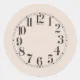 CLOCK FACE CLASSIC ROUND STICKER | Zazzle