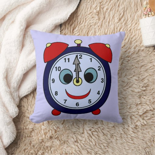 Clock for Kids Throw Pillow | Zazzle