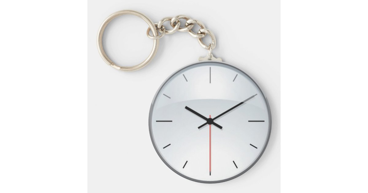 Clock Keychain | Zazzle.com
