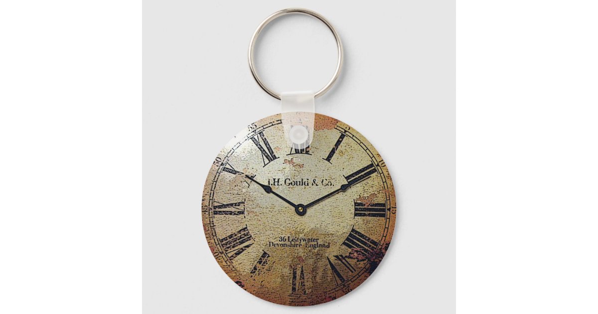 Clock Keychain | Zazzle