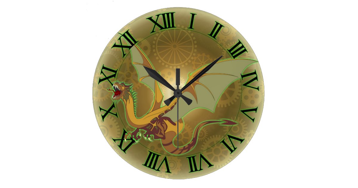 Clock of the Time Dragon | Zazzle.com