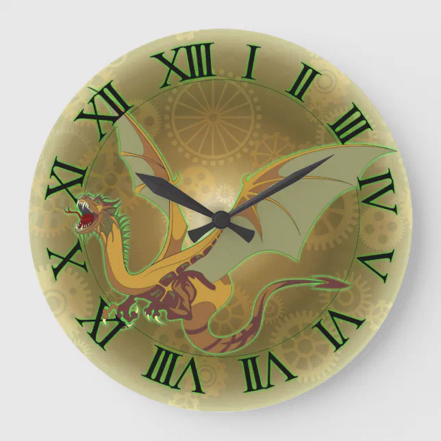 Clock of the Time Dragon | Zazzle