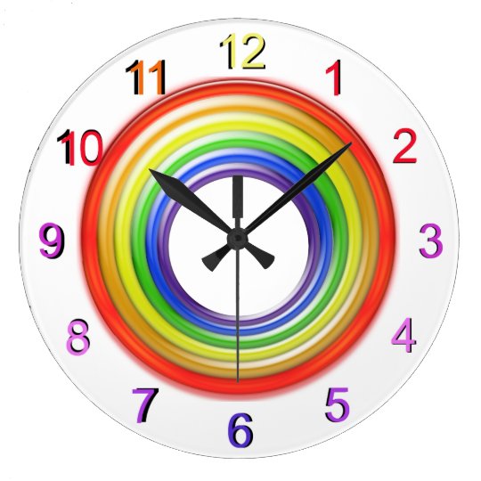 Clock - Primary Colors | Zazzle.com Clock - Primary Colors | Zazzle.com