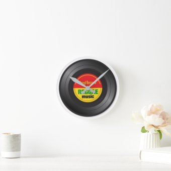 Clock - Reggae Time | Zazzle