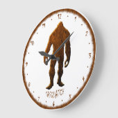 CLOCK- SASQUATCH BIGFOOT LARGE CLOCK | Zazzle
