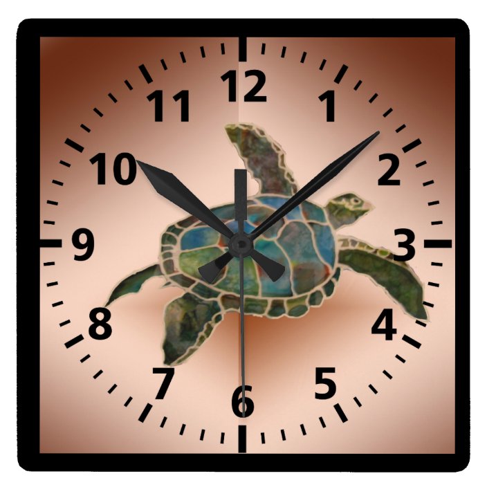 Clock - Sea Turtle | Zazzle.com